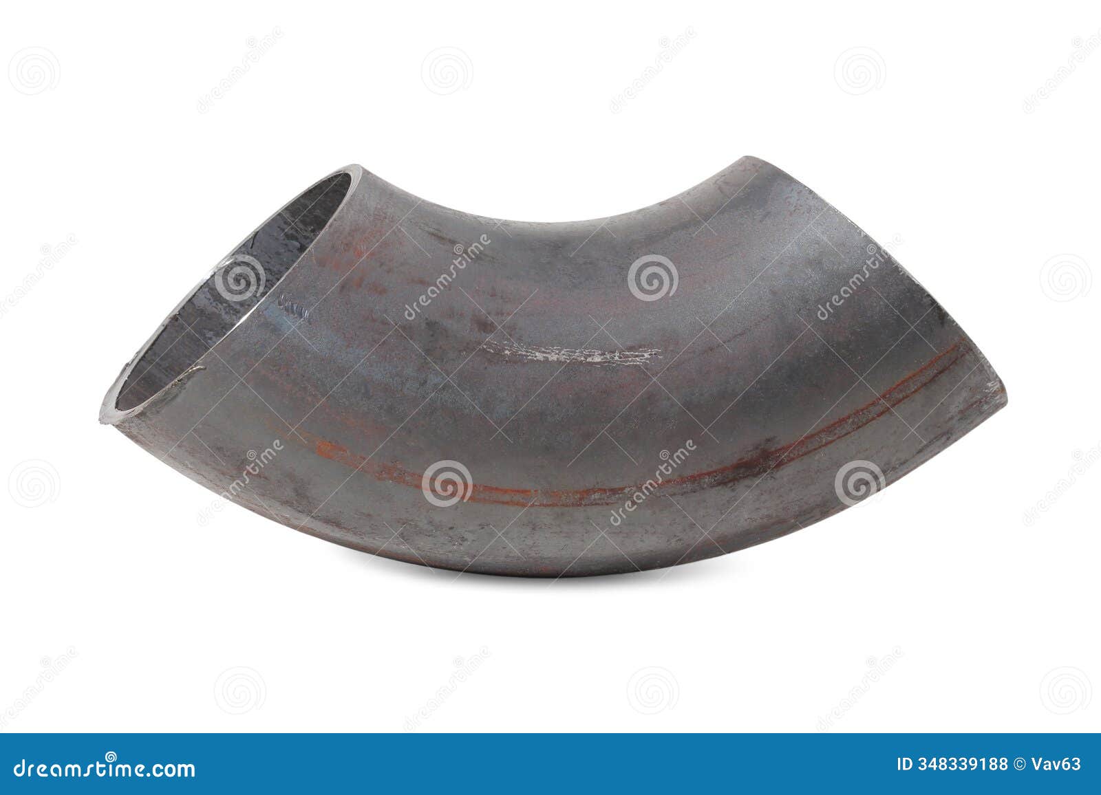 Steel pipe bend stock photo. Image of equipment, accessory - 348339188
