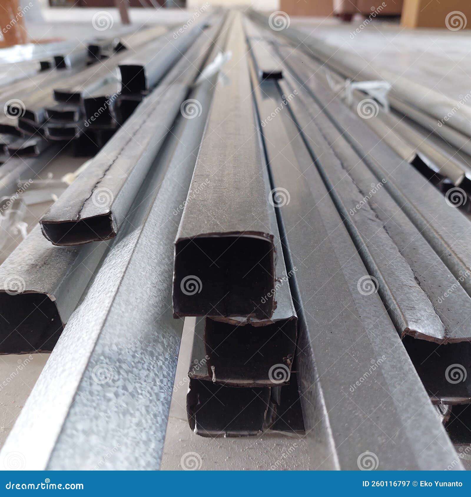 Steel Pipe for Building Construction Stock Image - Image of line, pipe ...