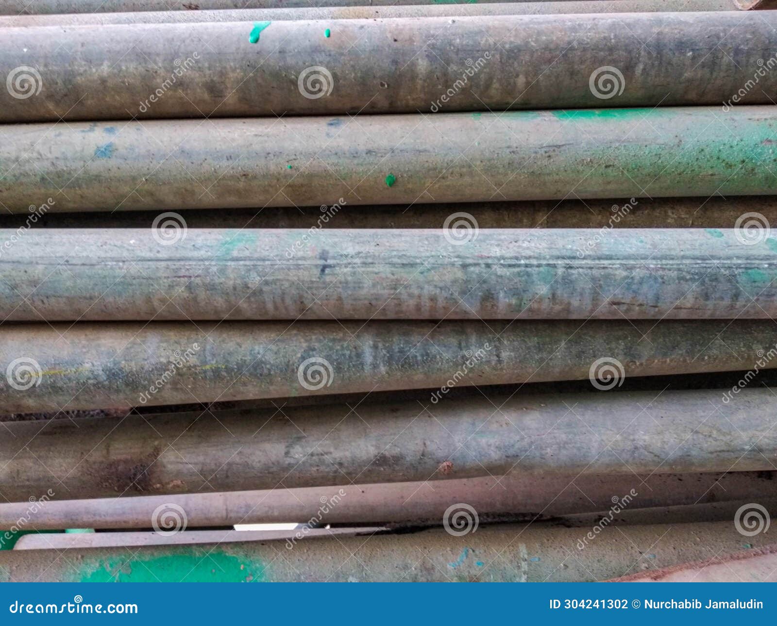 Steel Pipe for the Construction Stock Photo - Image of manufacturing ...