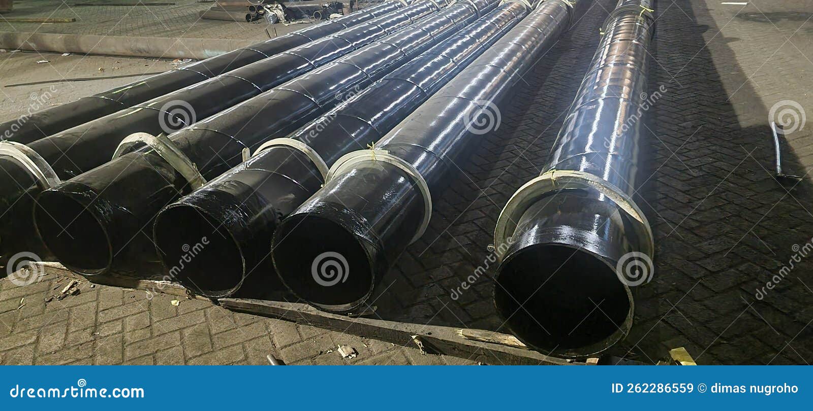 Steel Pipe for Gass Installation Stock Image - Image of industry, gass ...
