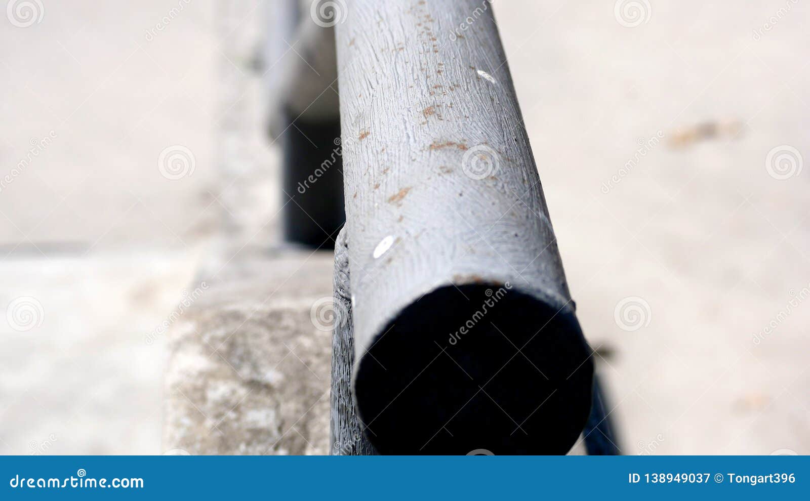 Steel Pipe at the Side of the Road Stock Image - Image of fruits, broom ...