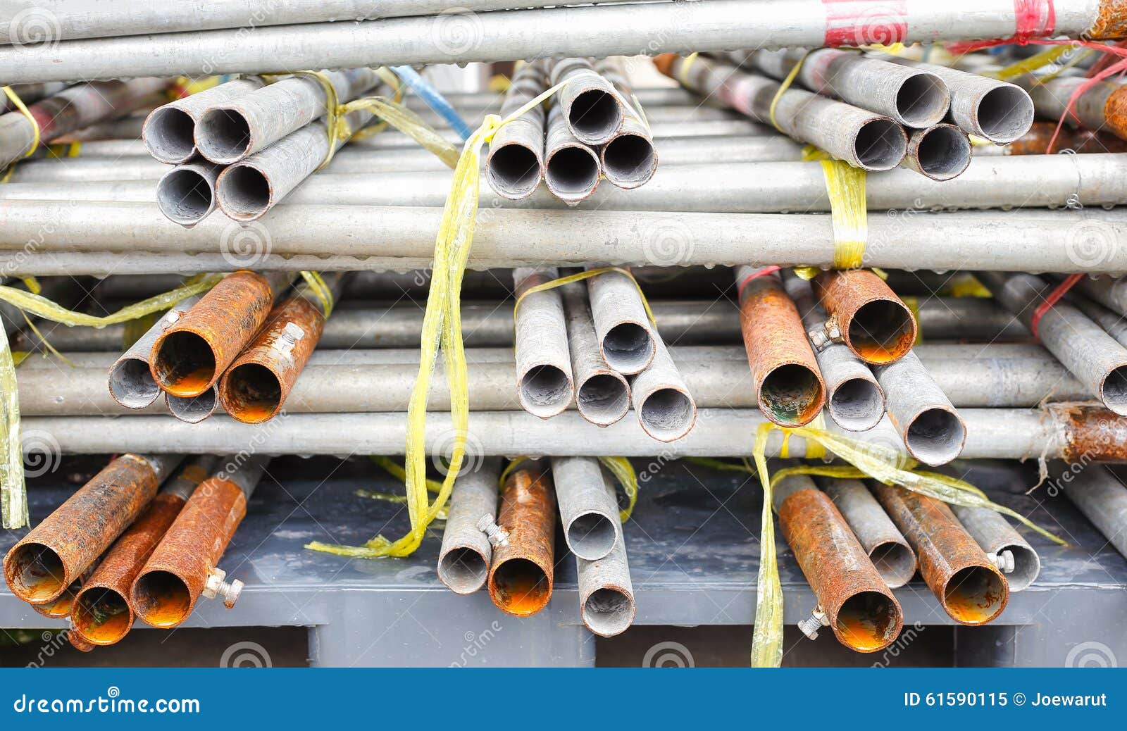 Steel Pipe stock image. Image of bundle, industrial, iron - 61590115