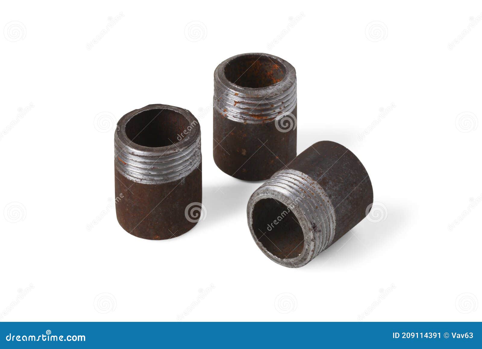 Steel pipe threads stock image. Image of heavy, connection - 209114391