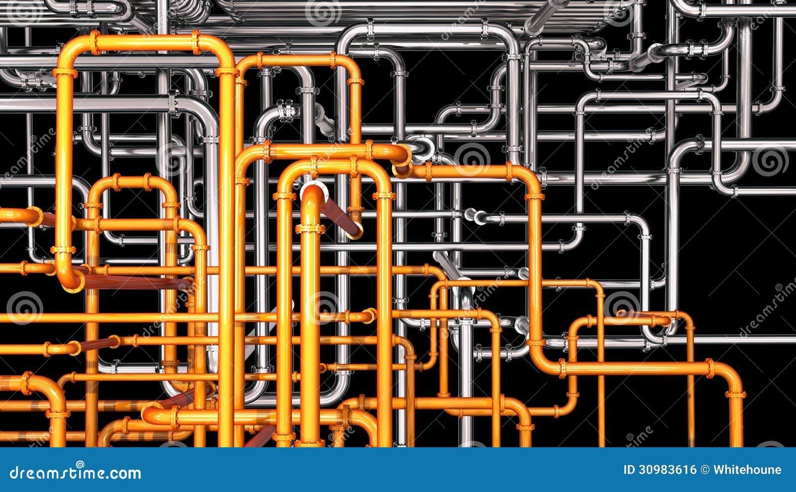 Steel pipeline background stock illustration. Illustration of ...