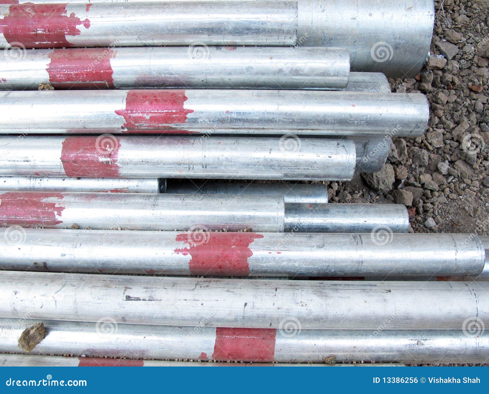 Steel Pipes stock photo. Image of shiny, industrial, mass - 13386256