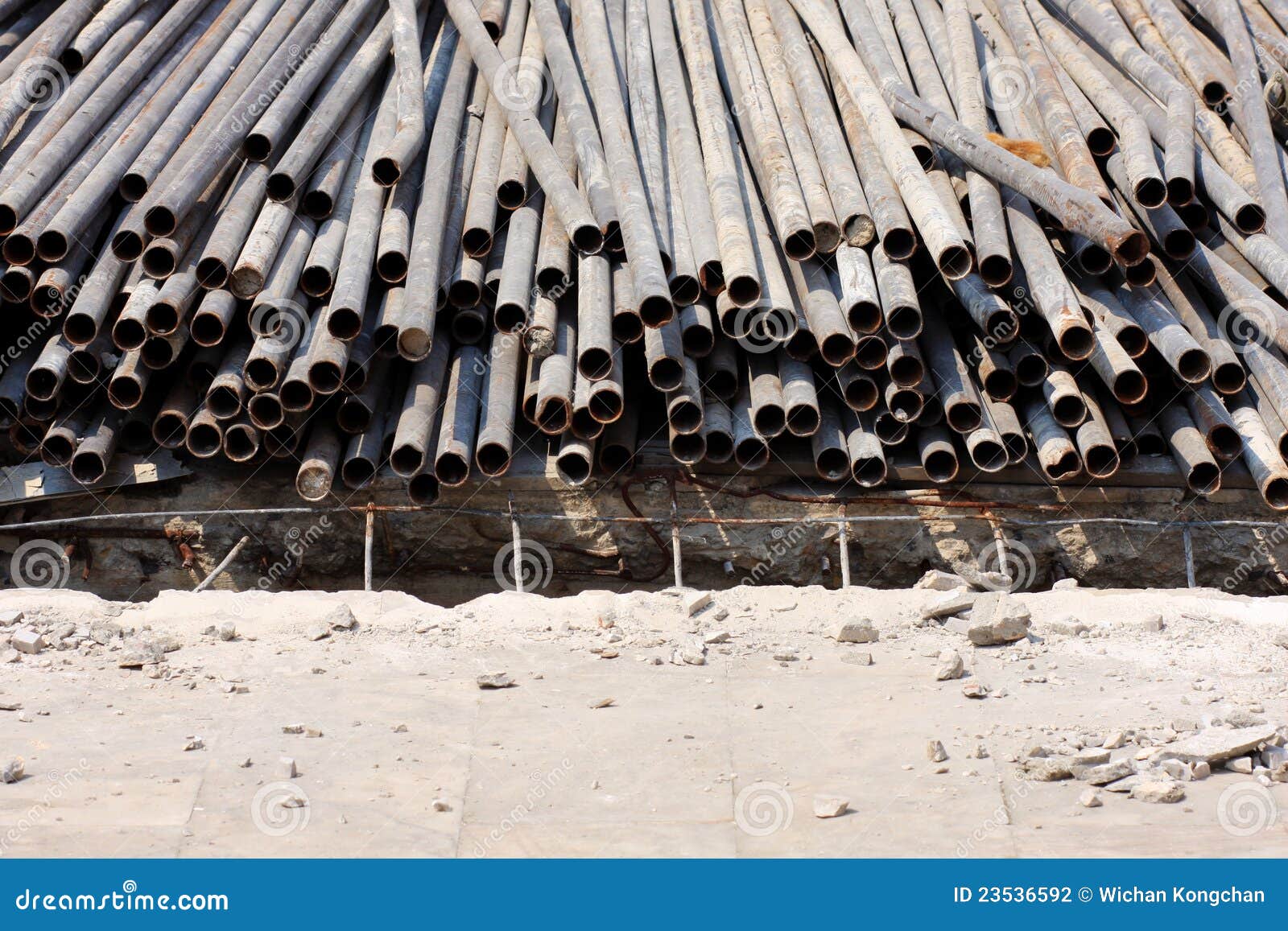 Steel pipes stock photo. Image of factory, manufacture - 23536592
