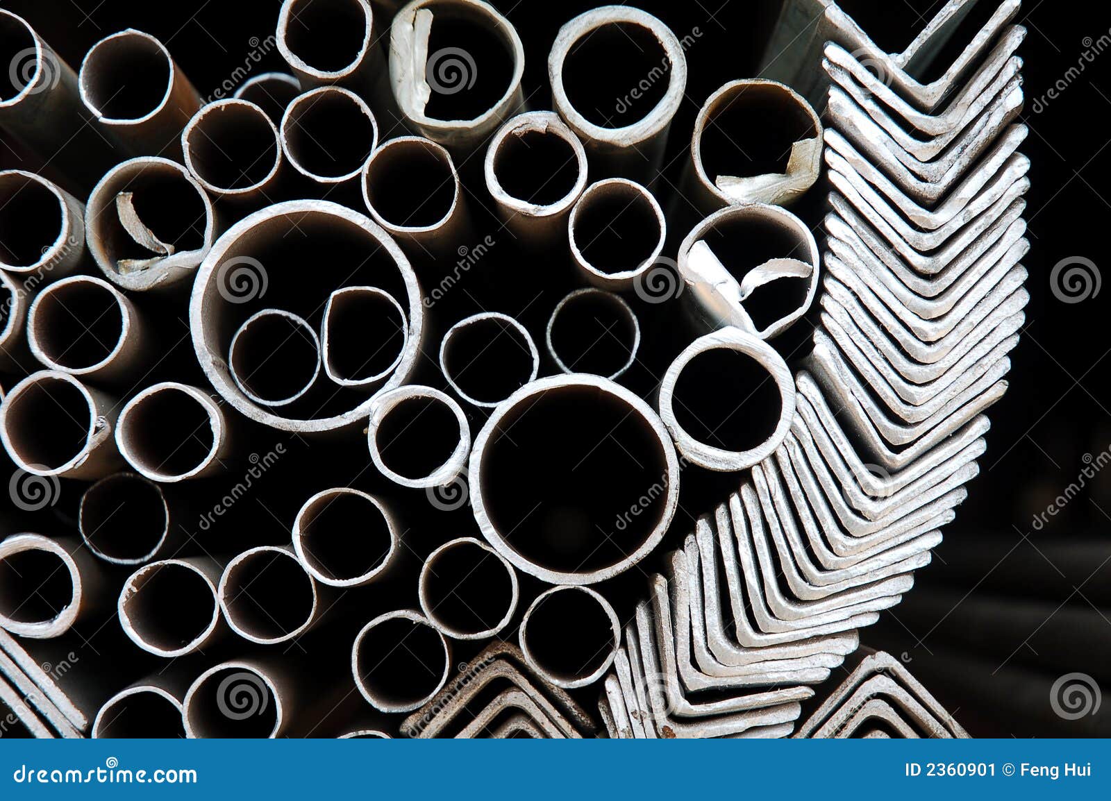 Steel pipes stock image. Image of bales, materials, macro - 2360901