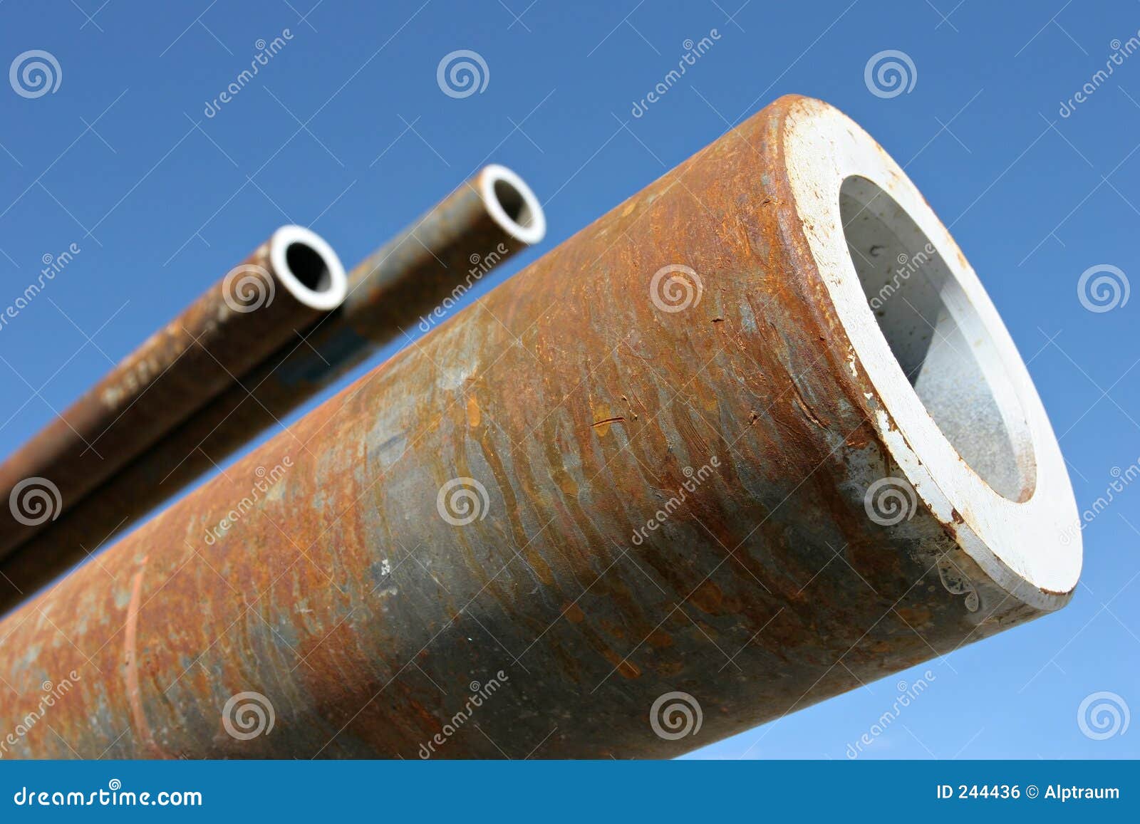 Steel pipes stock photo. Image of pipes, round, detail - 244436