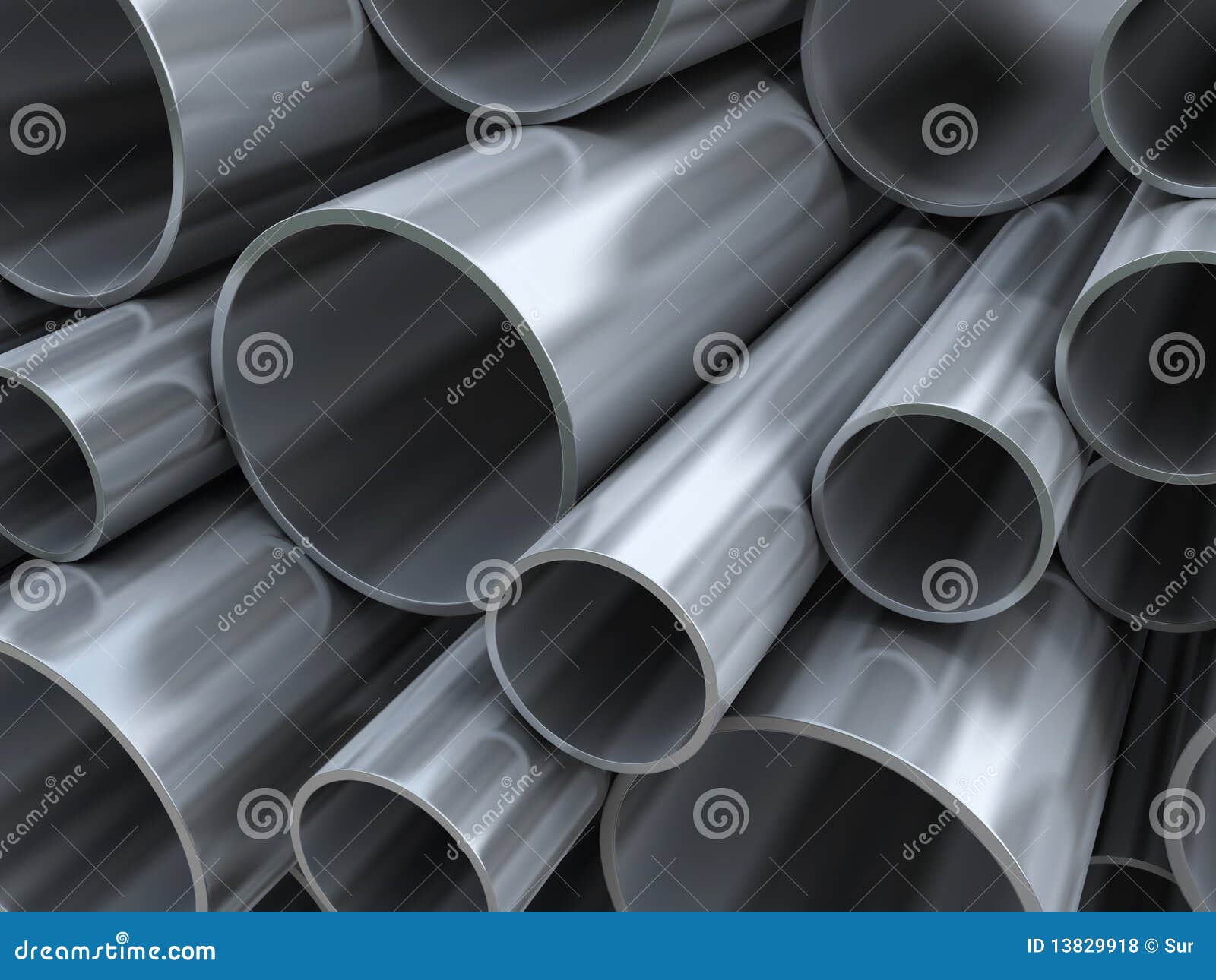 Steel pipes background stock illustration. Illustration of aluminum ...