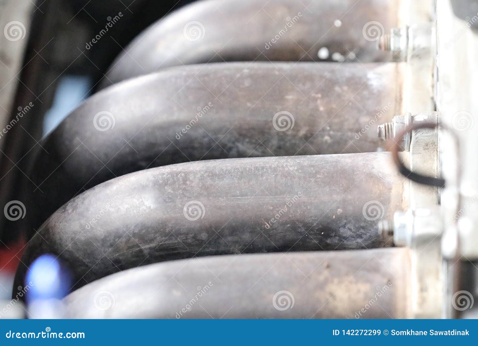 Steel Pipes, Exhaust from High-power Engines Stock Image - Image of ...