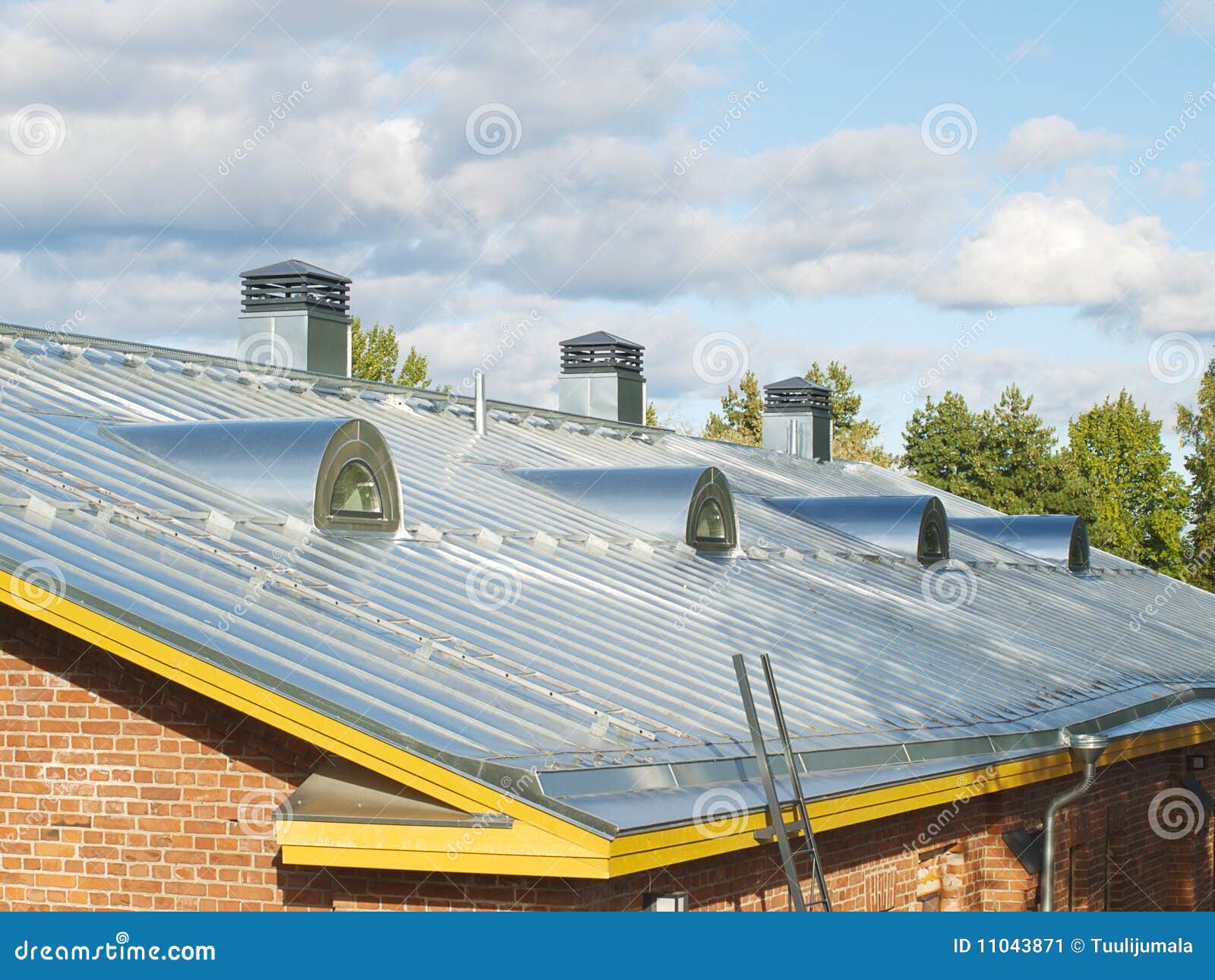 Steel pitched roof stock image. Image of joint, architecture - 11043871