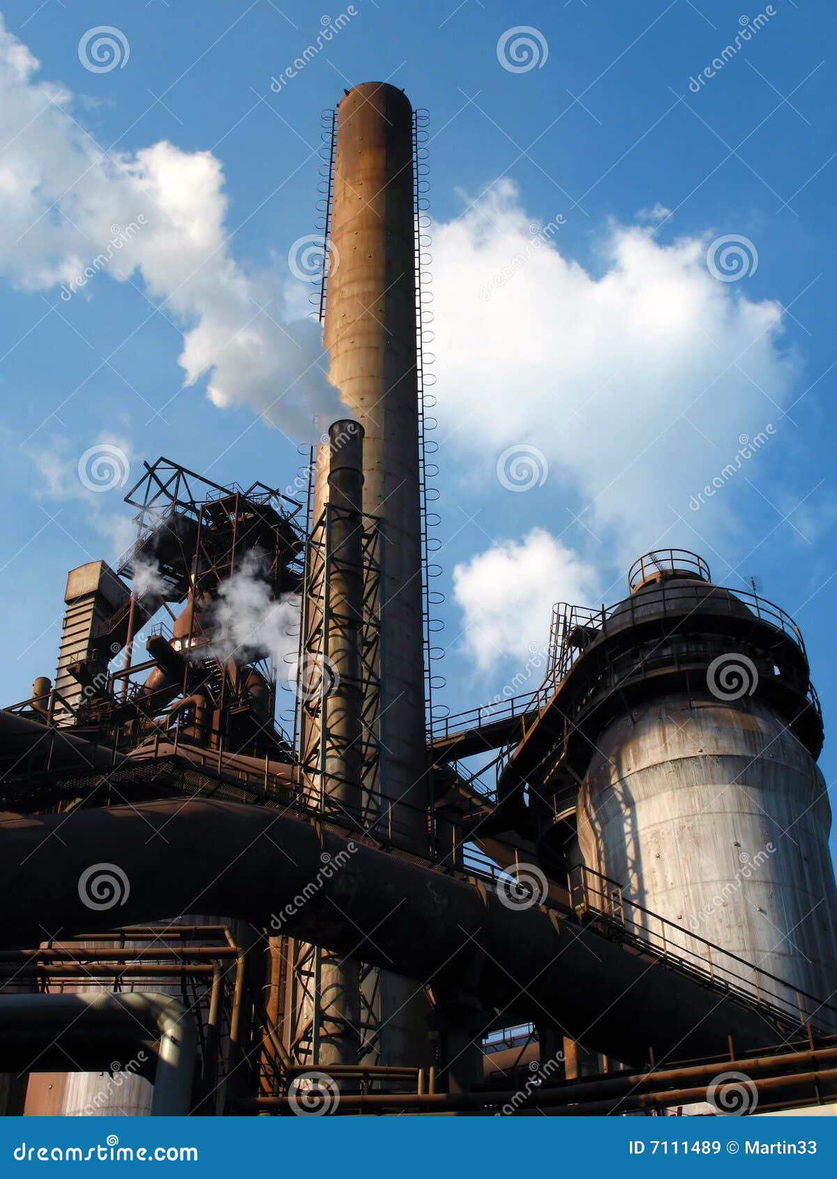 Steel plant stock image. Image of furnace, blast, chimney - 7111489