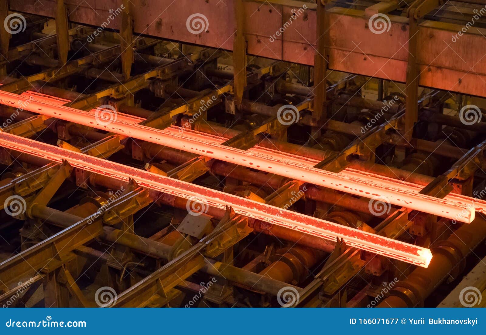 Iron and steel production stock image. Image of industrial - 166071677