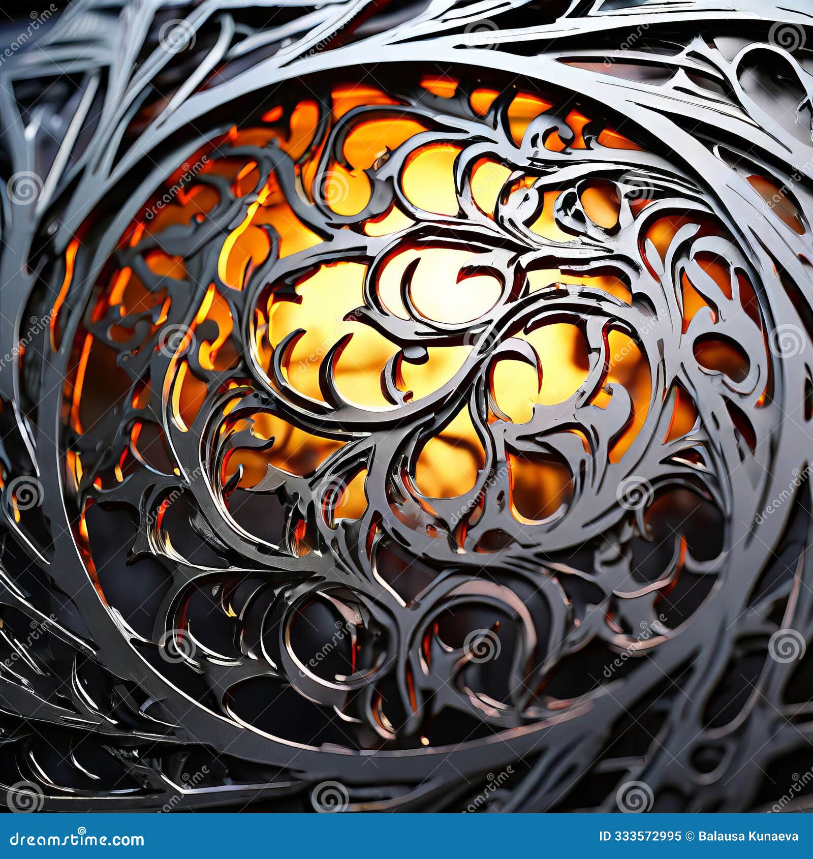 Steel Plasma Cut Art Artworks Created through the Proc Stock ...