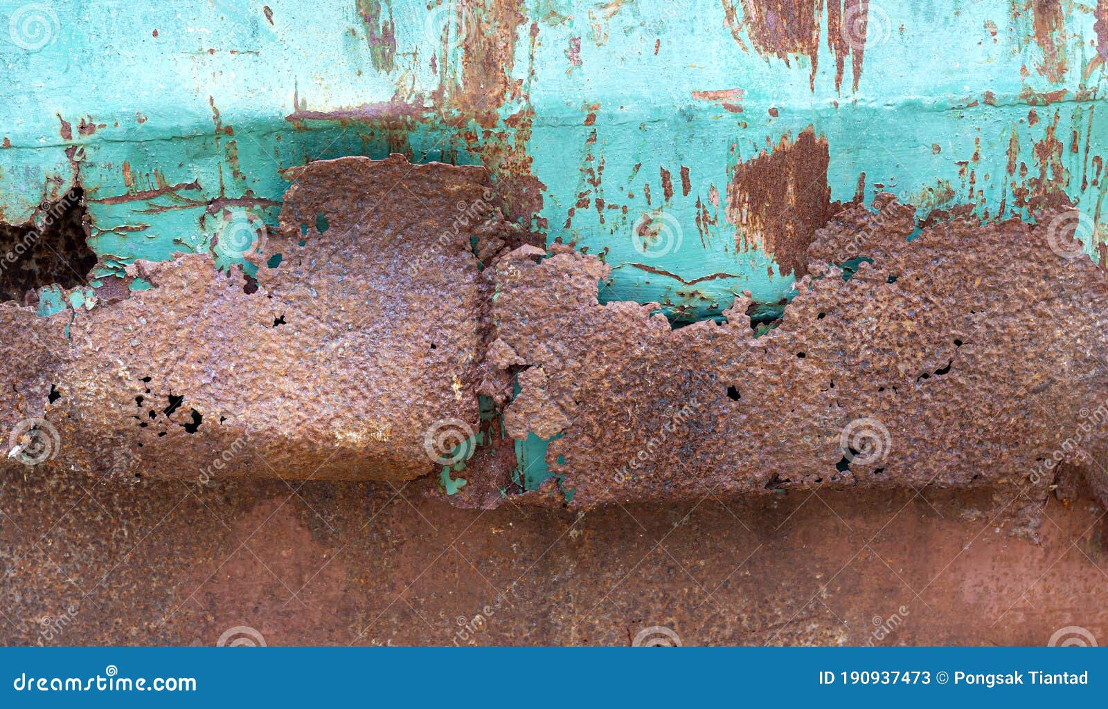 The Steel Plate is Corroded because it is Affected by Rust Stock Image ...