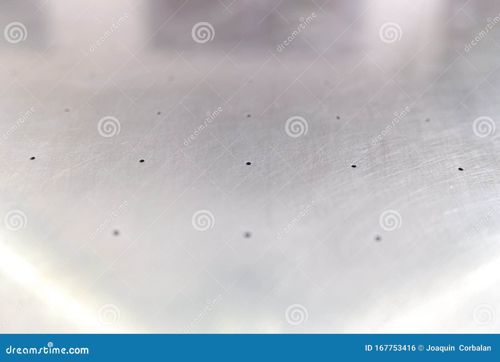 A steel plate with holes stock photo. Image of mesh - 167753416