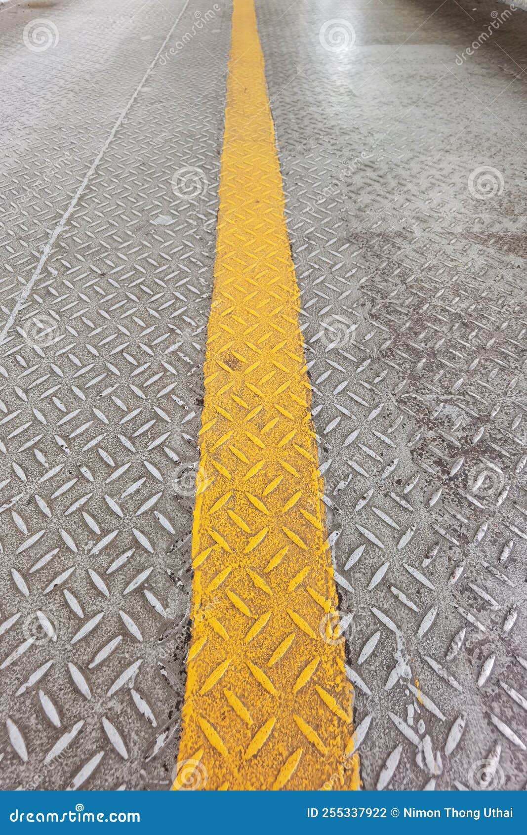 Steel Plate Metal Floor Walkway Stock Photo - Image of iron, industry ...