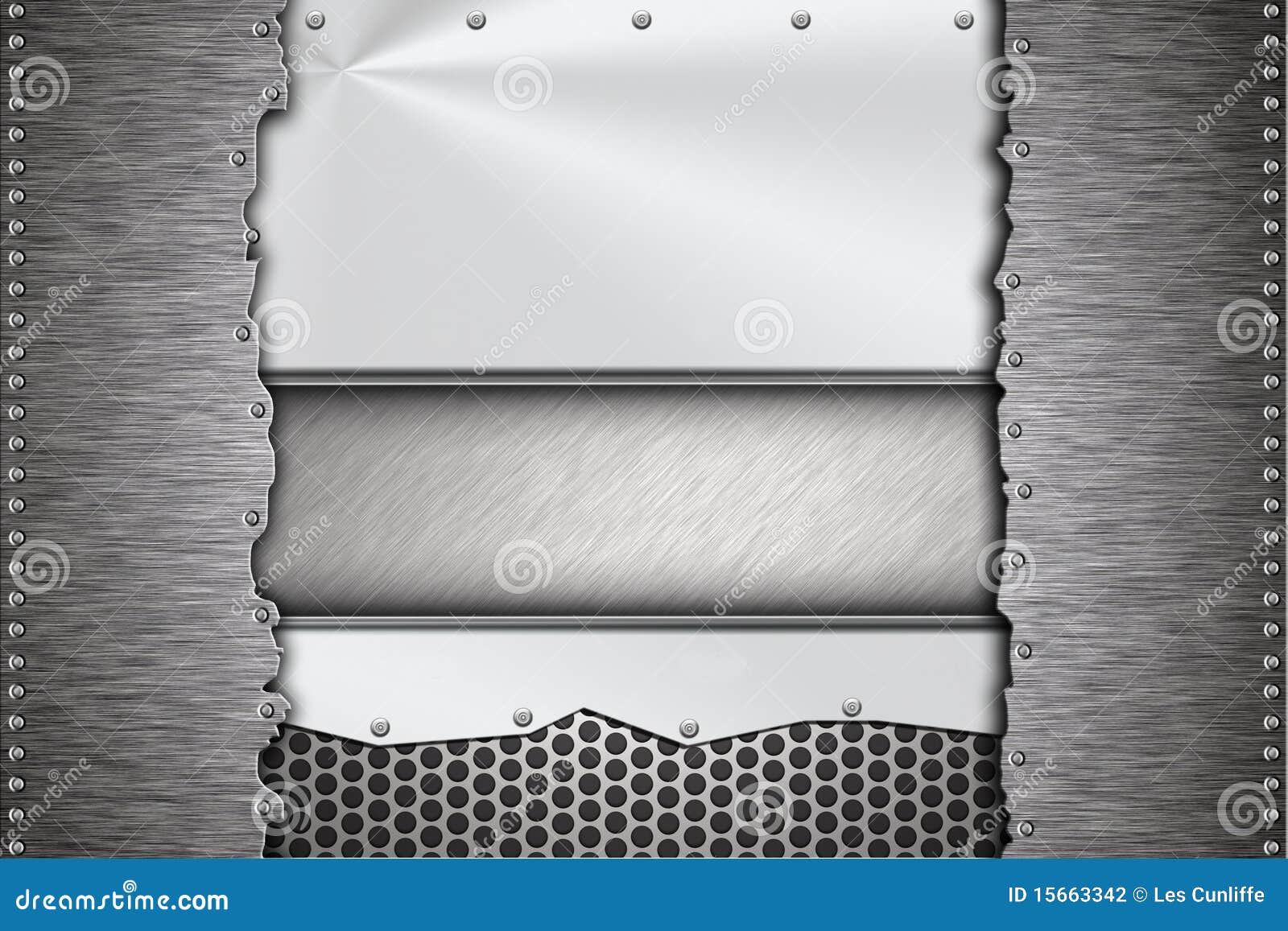 Steel Riveted Frame. Metal Banner Stock Image | CartoonDealer.com ...