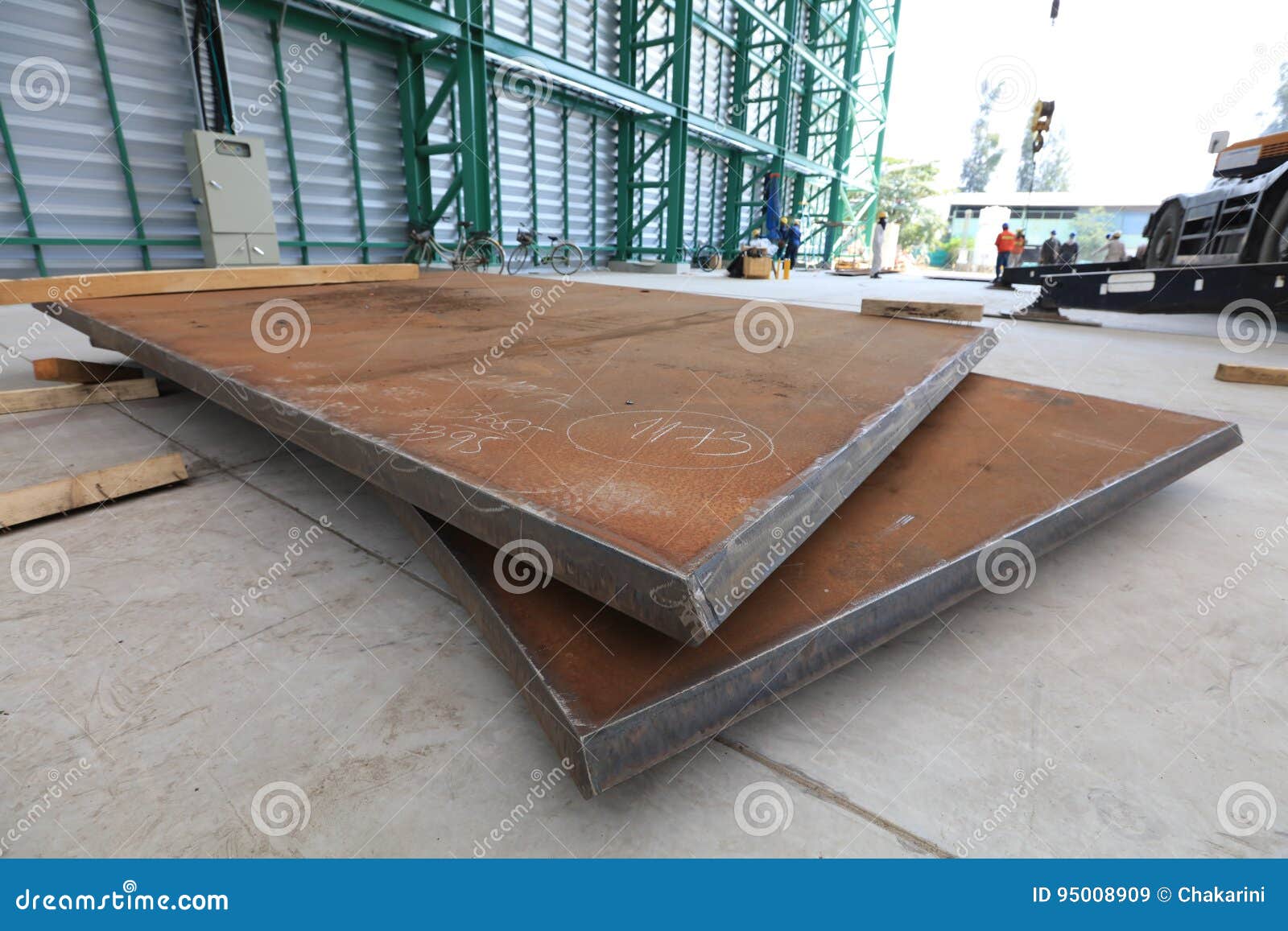 Steel plates stock image. Image of surface, machine, manufacture - 95008909