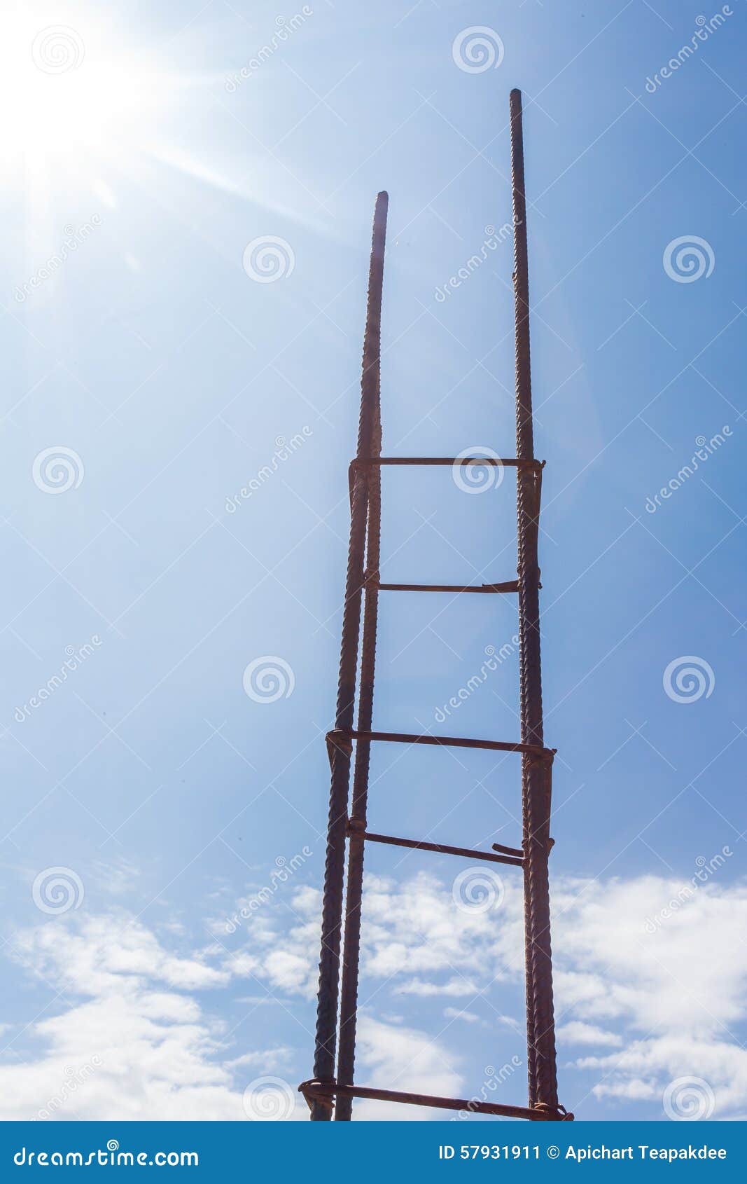 Steel poles stock image. Image of factory, bundle, metal - 57931911