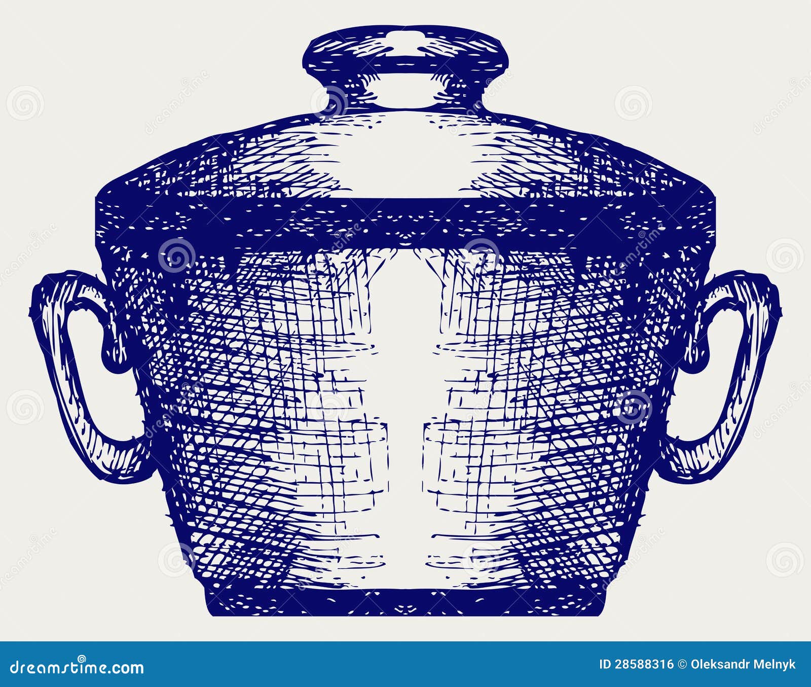 Steel pot stock vector. Illustration of rough, food, design - 28588316
