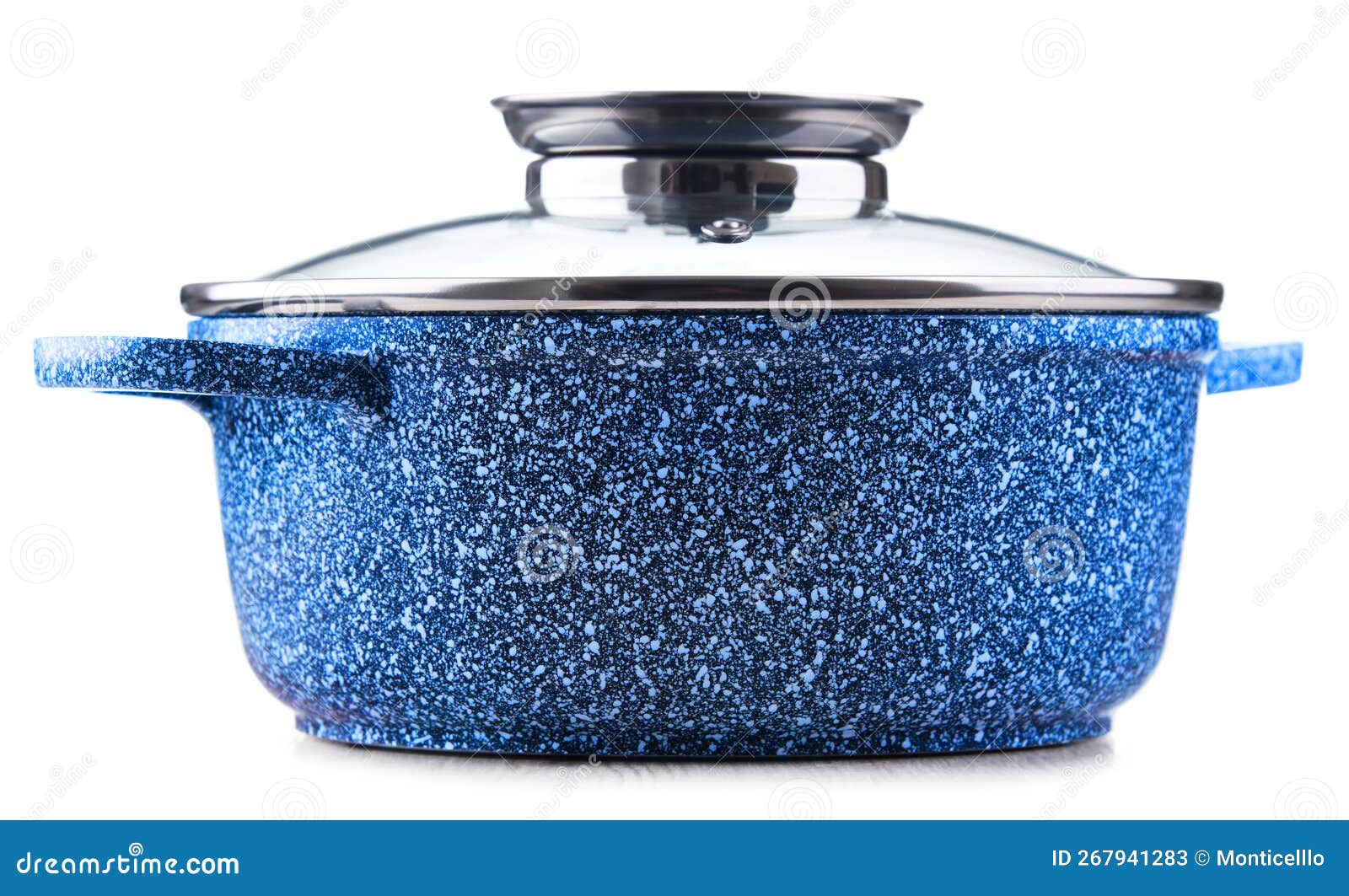 Steel Pot Isolated on White Background Stock Image - Image of product ...