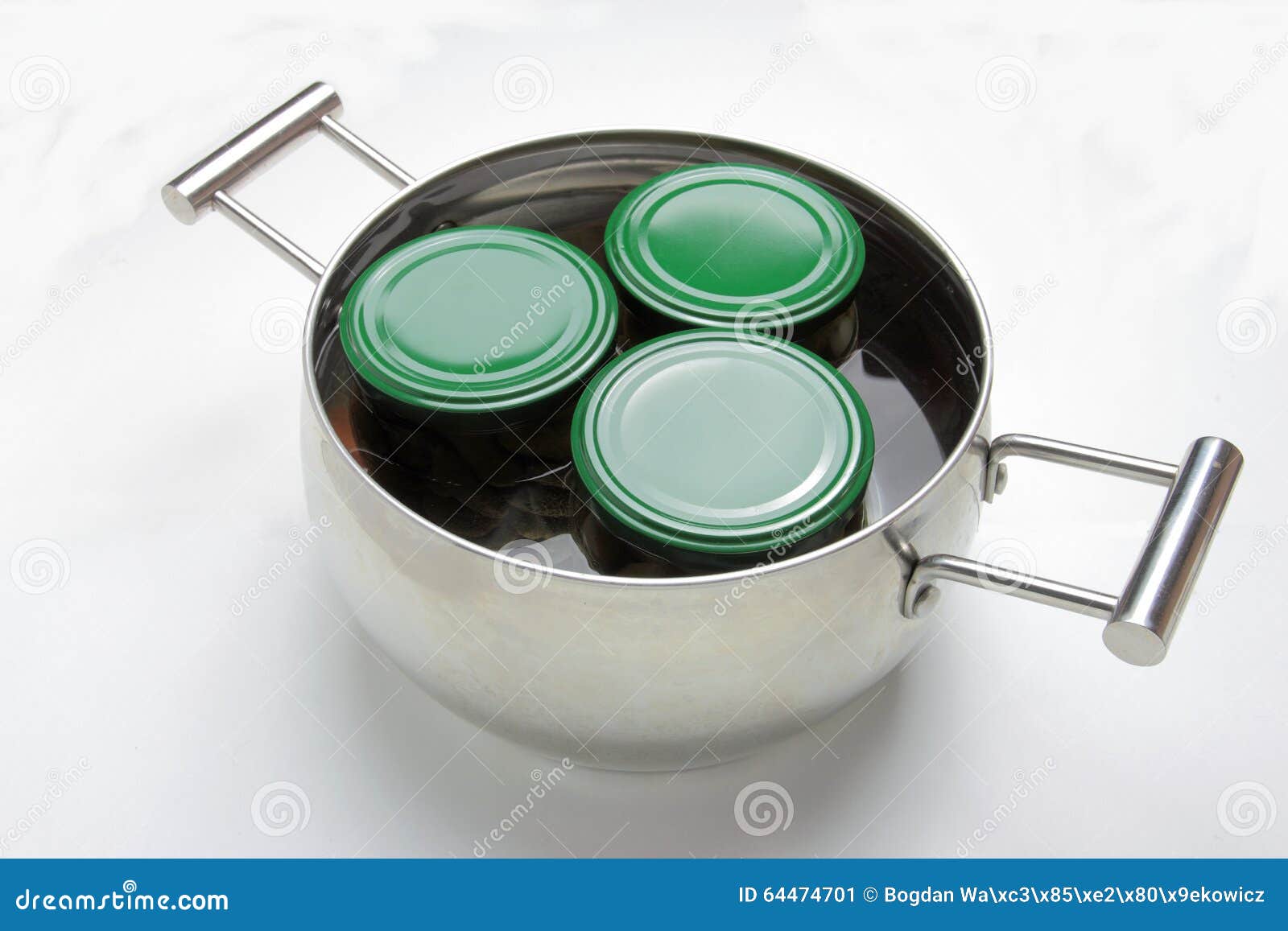 Steel Pot Isolated on White Background Stock Image - Image of boil ...