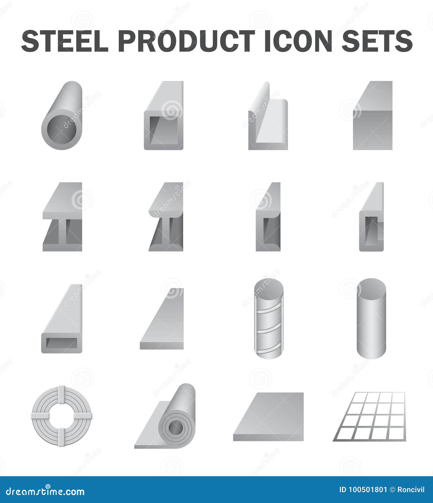Steel product icon stock vector. Illustration of isolated - 100501801