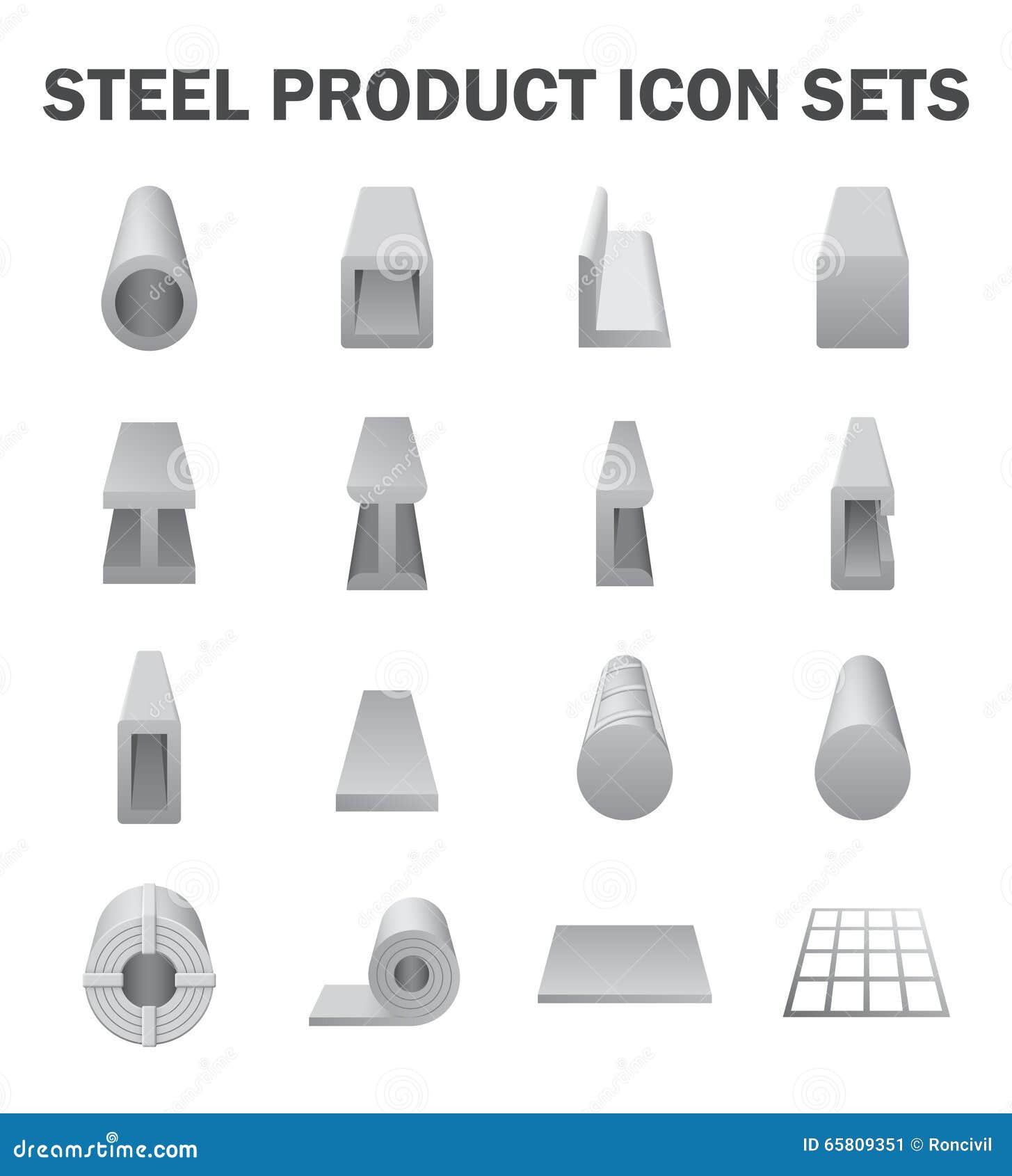 Steel product icon stock vector. Illustration of channel - 65809351