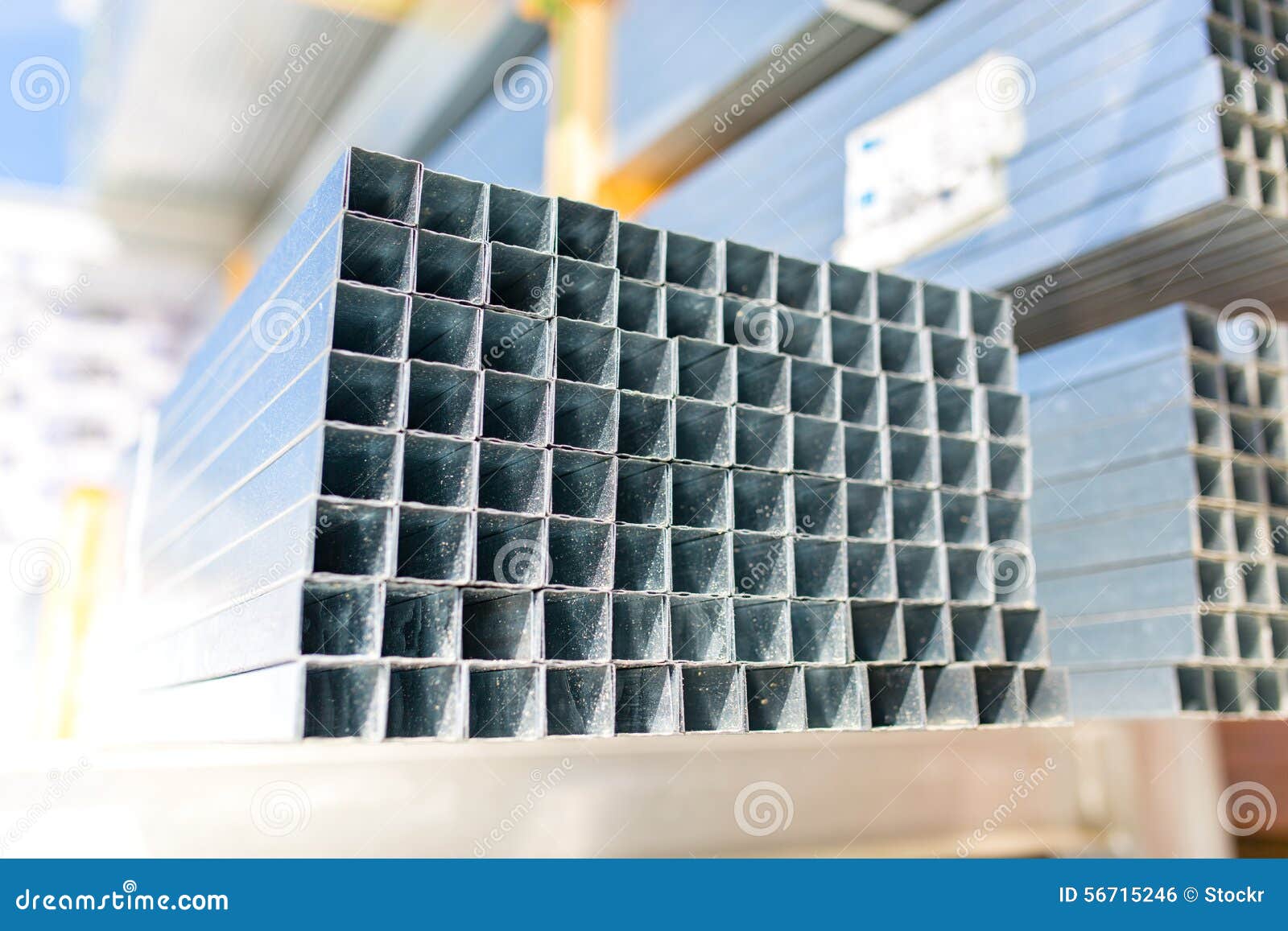 Steel profiles stock photo. Image of industrial, gray - 56715246