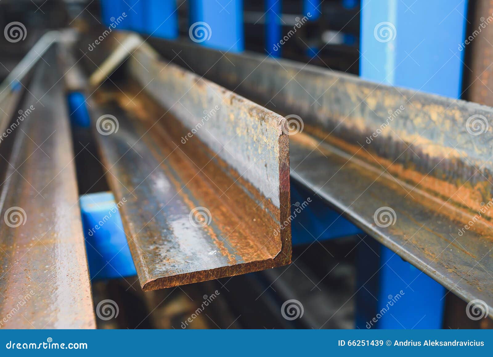 Steel profiles stock image. Image of metallic, durable - 66251439