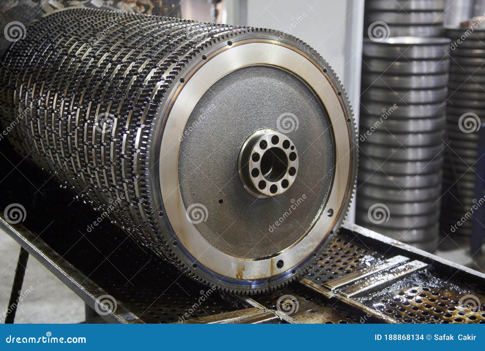 Steel pulleys stock photo. Image of merchandise, grooved - 188868134