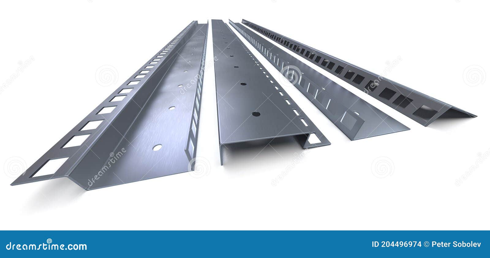 Steel Rack Strip stock photo. Image of mount, rendering - 204496974