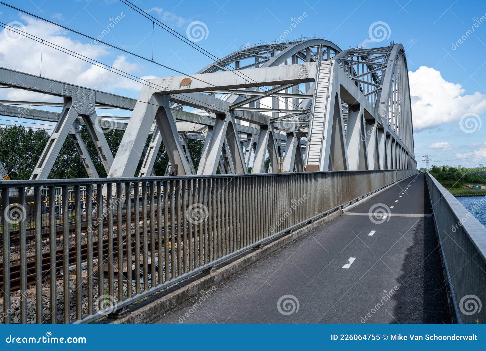 Steel railroad bridge stock image. Image of locomotive - 226064755