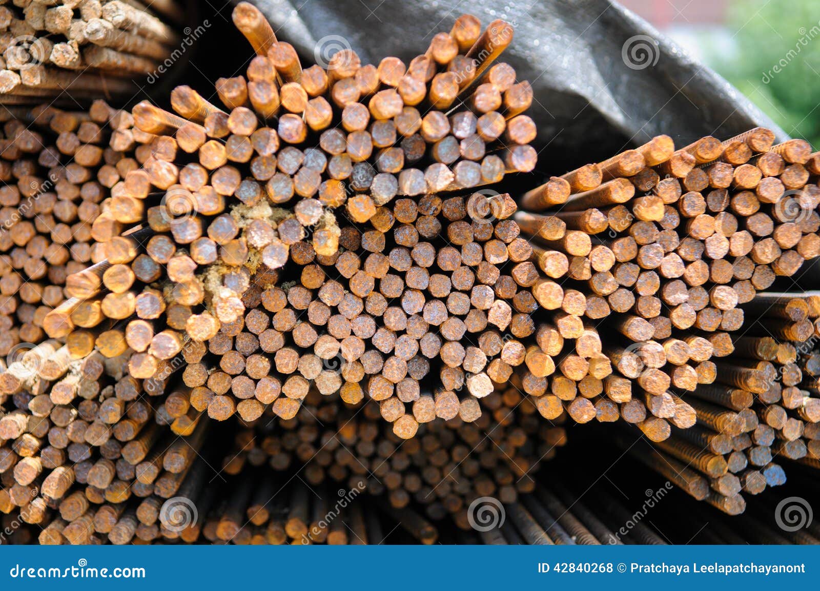 Steel rebar stacked stock photo. Image of rebar, stack - 42840268