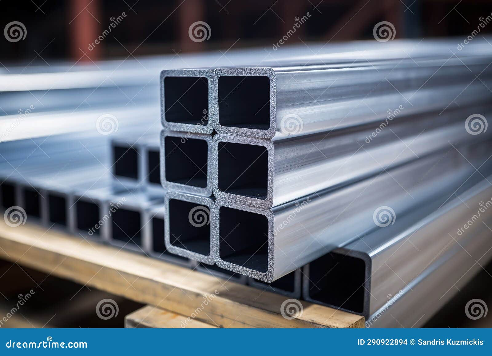 Steel Rectangular Hollow Sections (RHS). Generative AI Stock ...