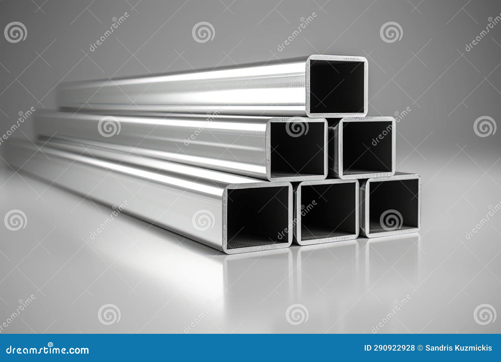 Steel Rectangular Hollow Sections (RHS). Generative AI Stock ...