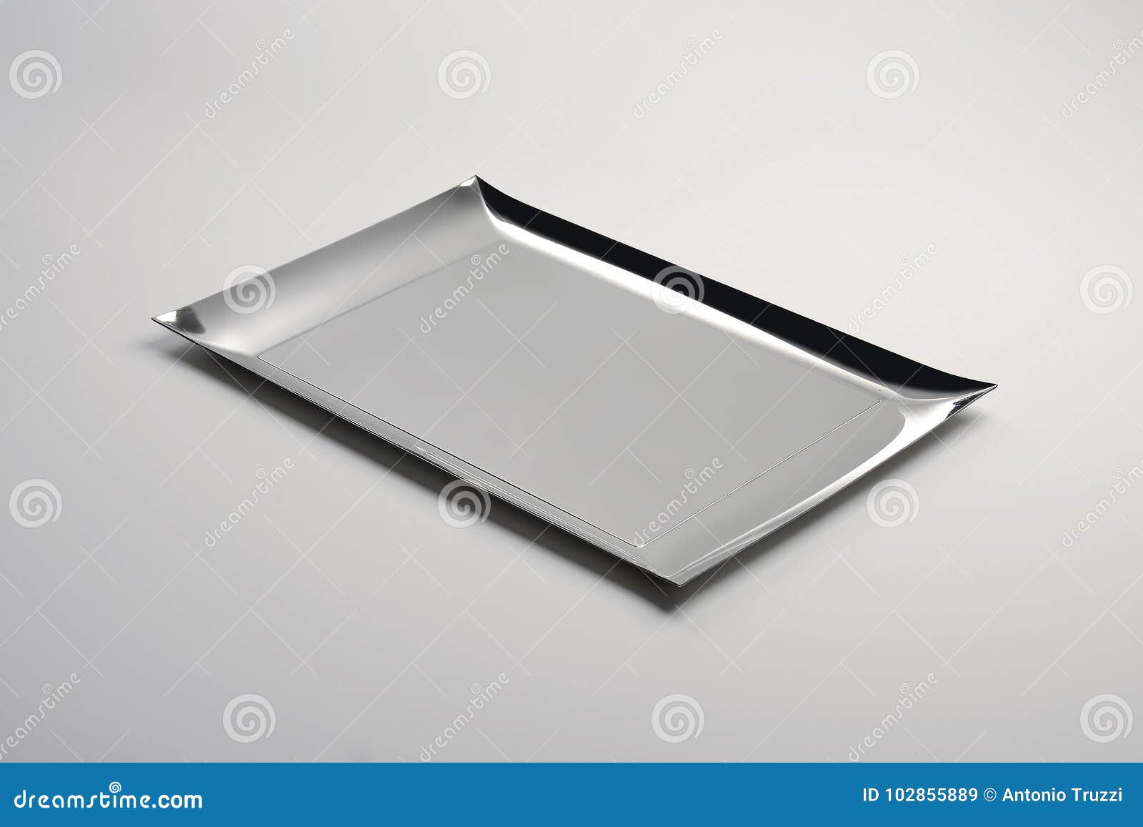 Steel rectangular tray stock image. Image of clean, service - 102855889