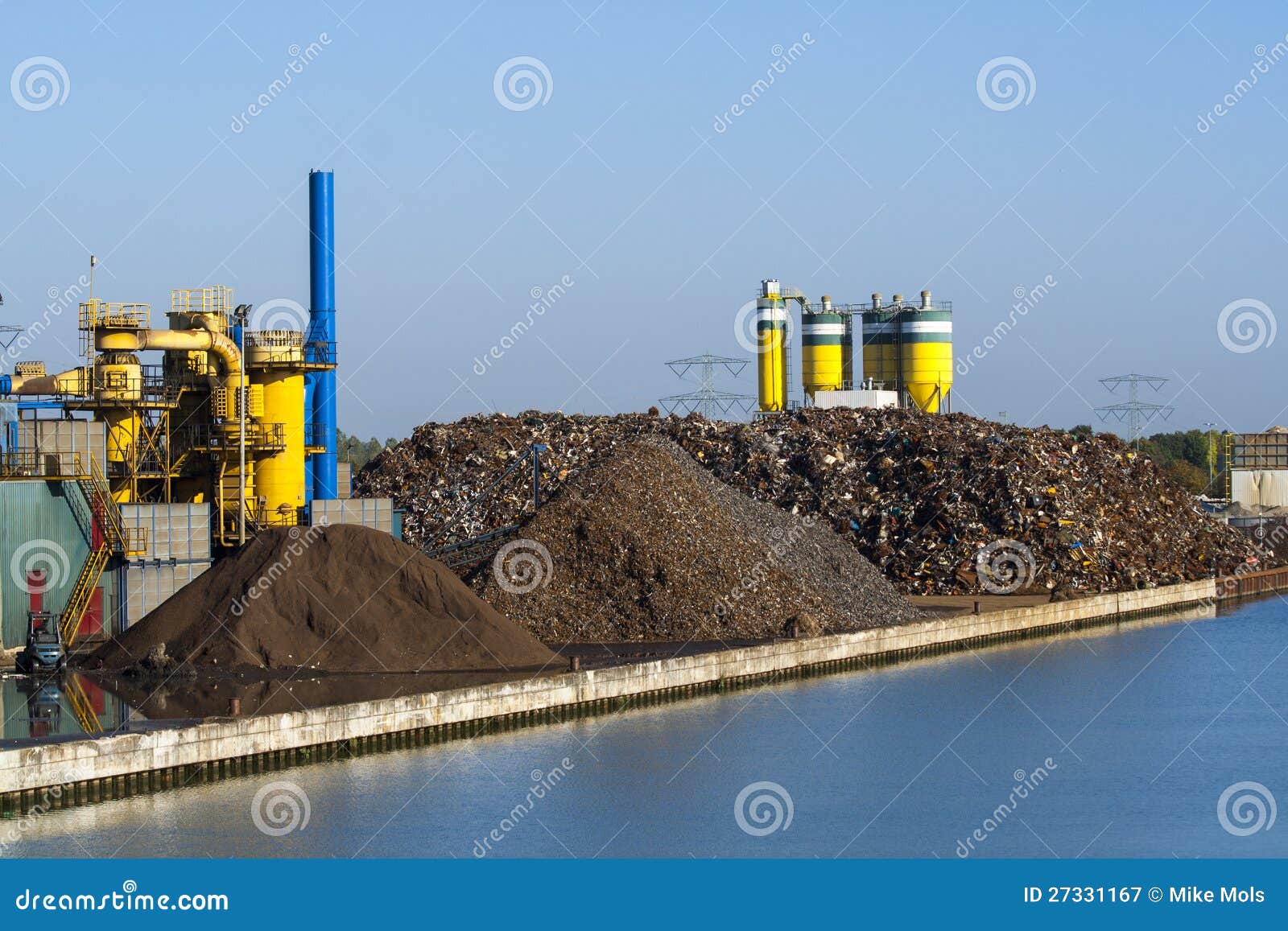 Steel recycling stock image. Image of transportation - 27331167