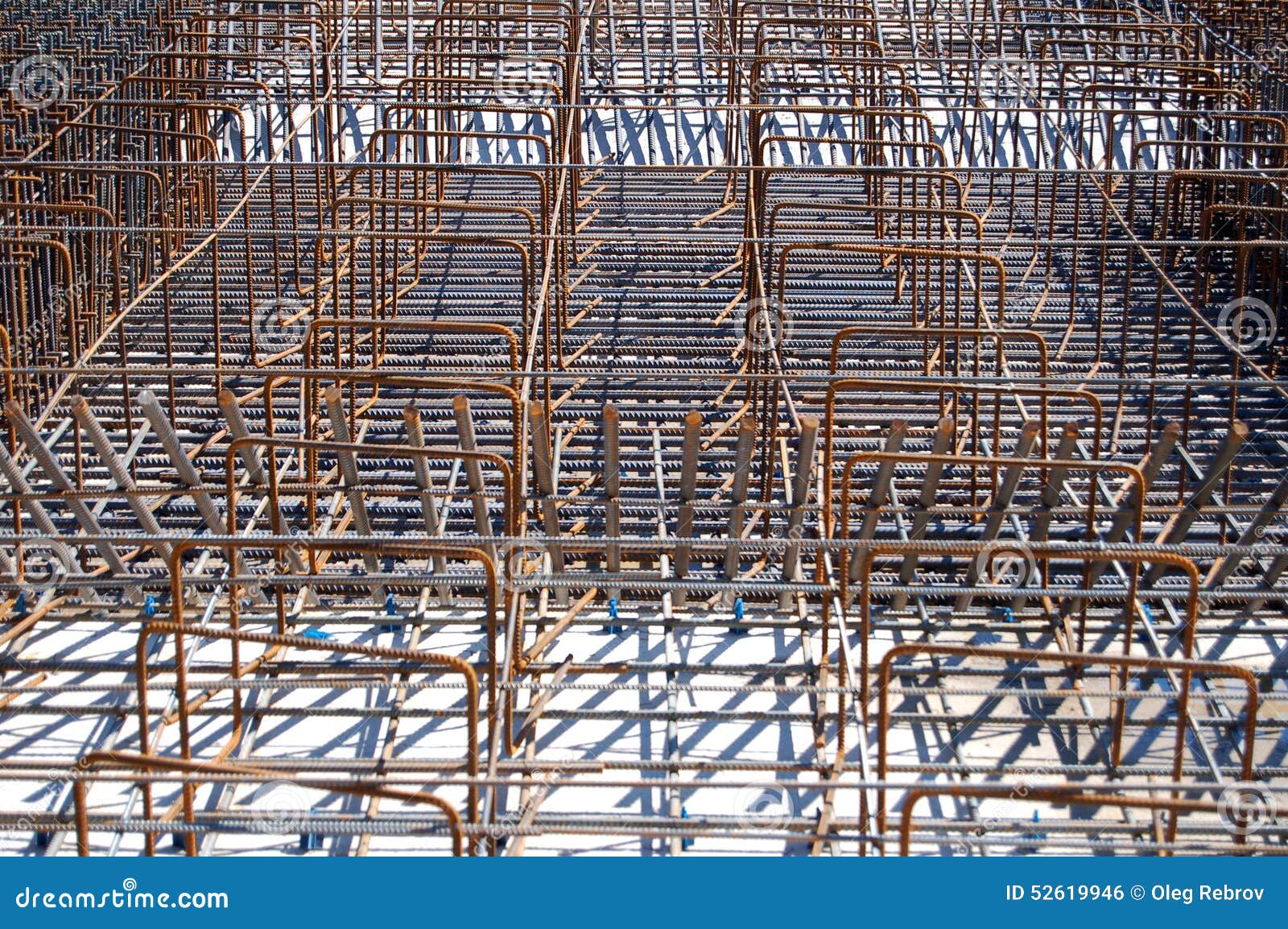 Steel reinforced rods stock photo. Image of rods, civil - 52619946
