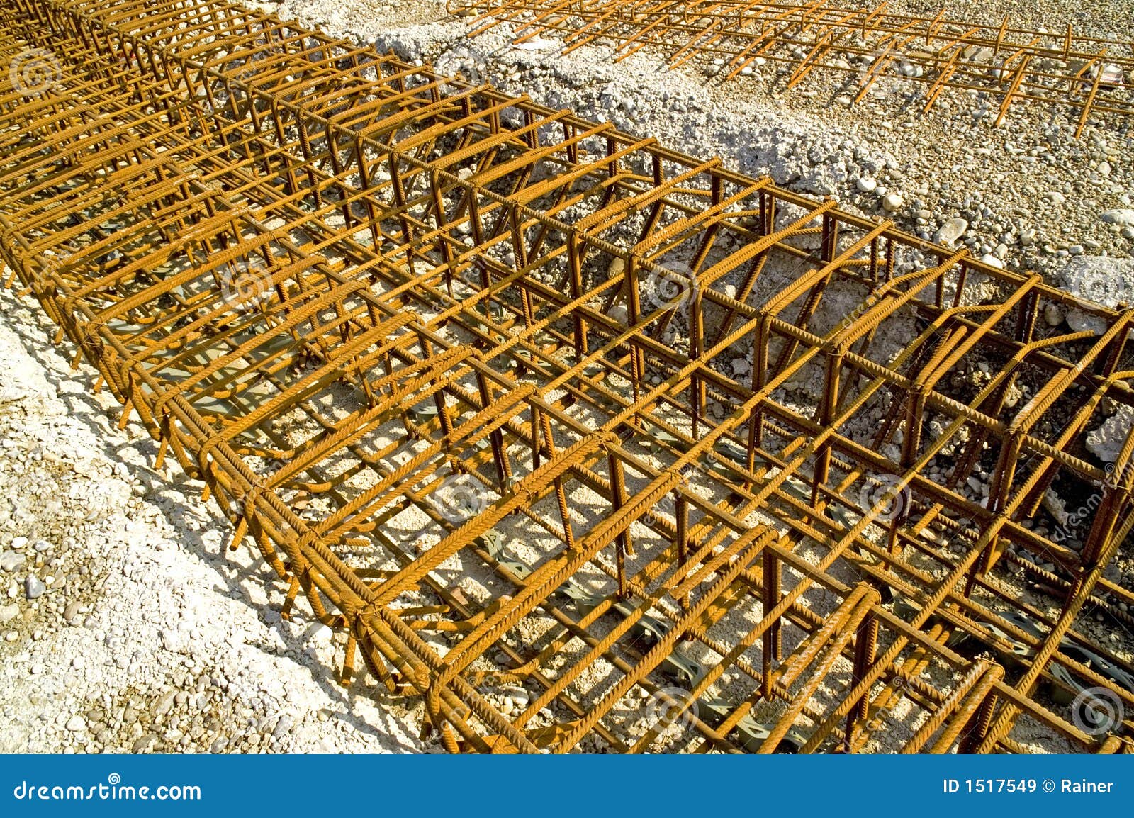 Steel Reinforcement For The Concrete Stairs Royalty-Free Stock ...