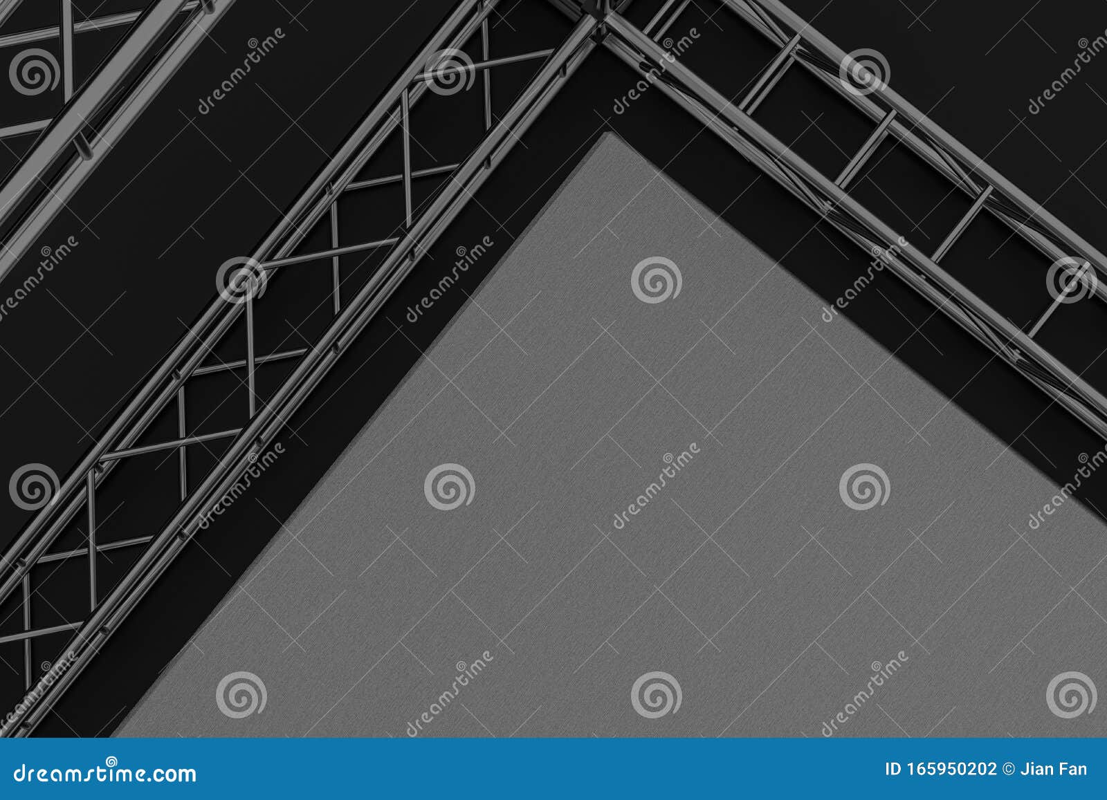 Steel Reinforcement with Dark Background, 3d Rendering Stock ...