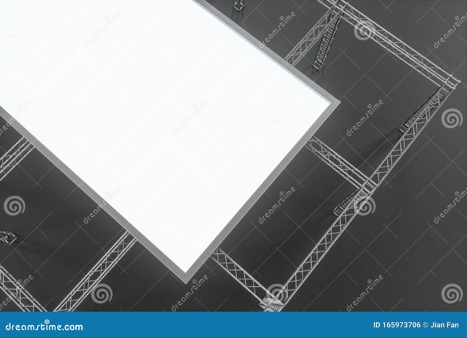 Steel Reinforcement with Dark Background, 3d Rendering Stock ...