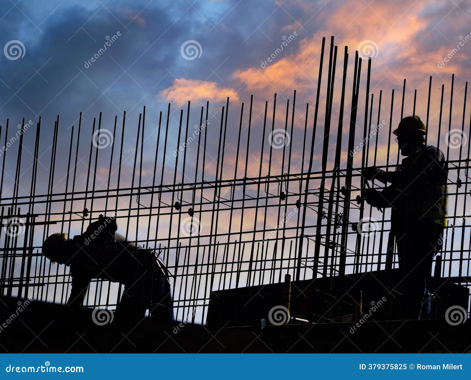 Steel Reinforcement Bar For Industrial Building. Reinforcing Iron ...