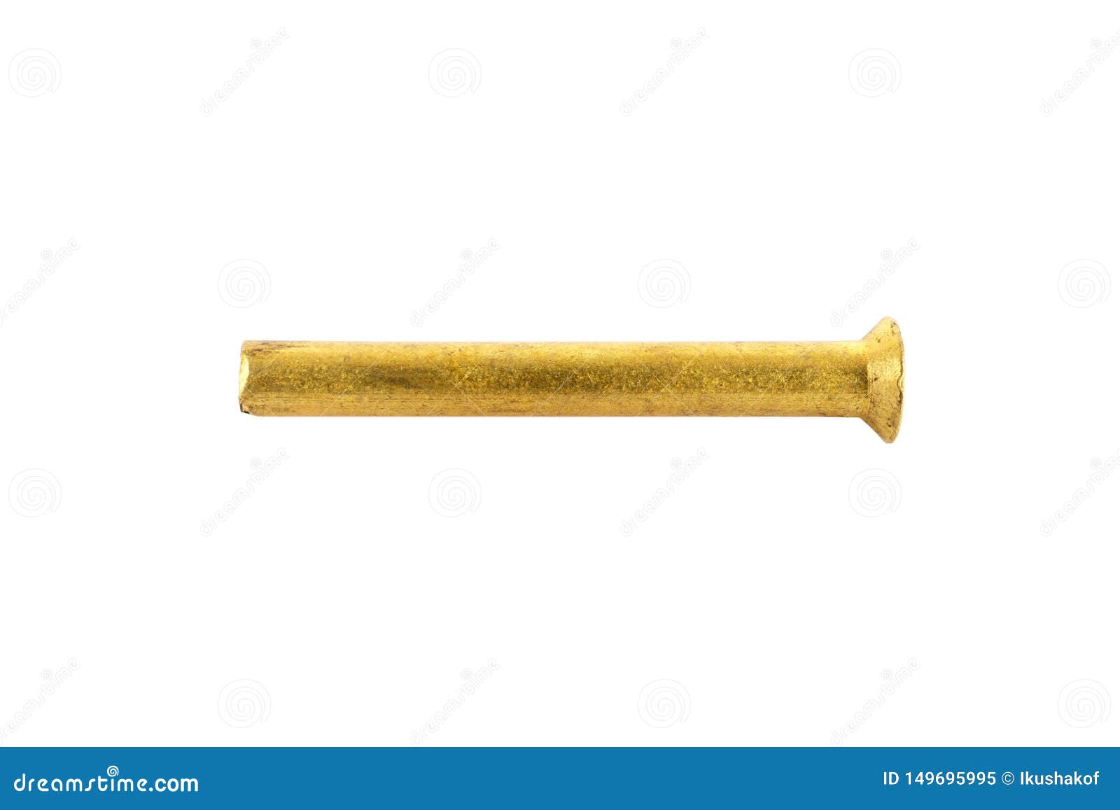 Steel Rivet on a White Background Stock Image - Image of design ...