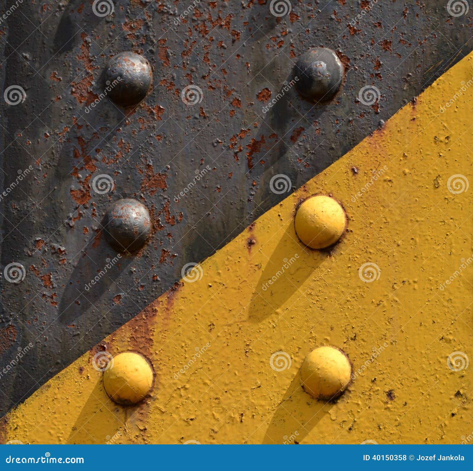 Steel Rivets from the Railway Bridge Stock Photo - Image of plate, iron ...