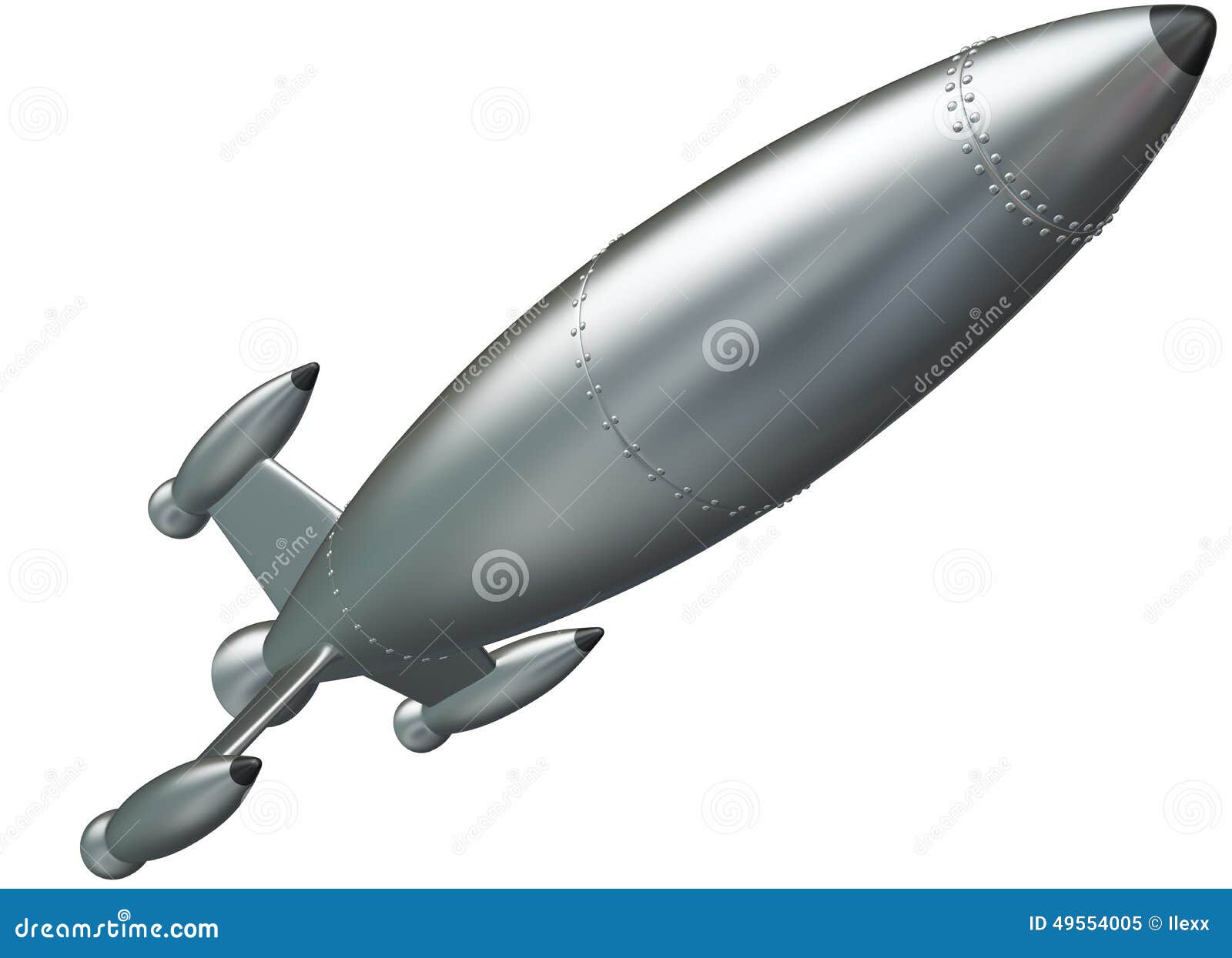 Steel Rocket stock illustration. Illustration of isolated - 49554005