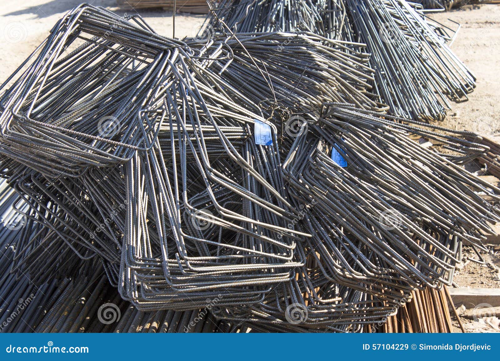 Steel Rod Bent into Squares Stock Image - Image of metal, iron: 57104229