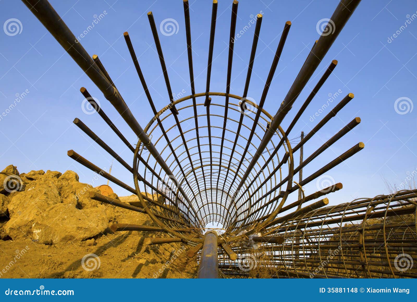 Steel rod stock photo. Image of metal, girder, factory - 35881148