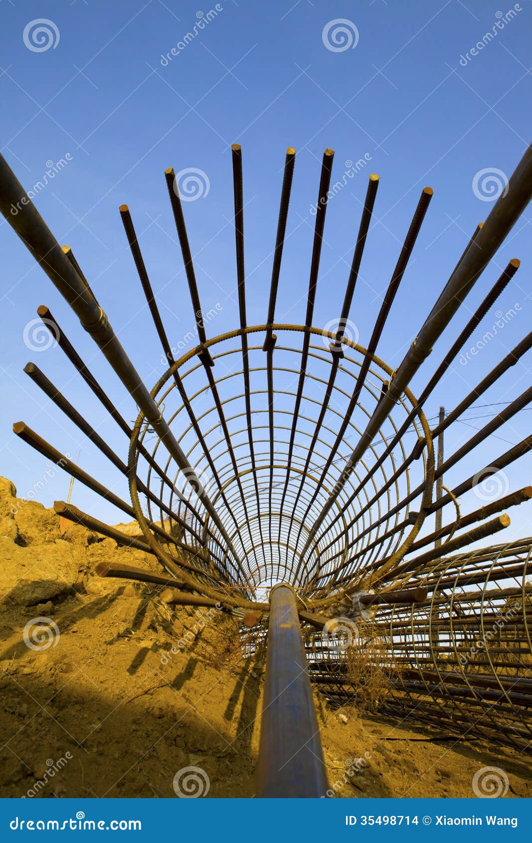 Steel Rod for Construction Job Stock Photo - Image of bunch, pattern ...